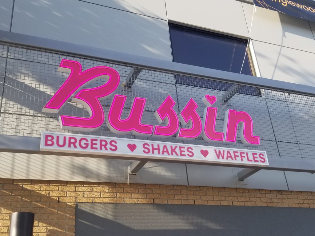 Exterior “Bussin Burgers” LED Illuminated Sign @ 1125 – 9 Ave SE ...