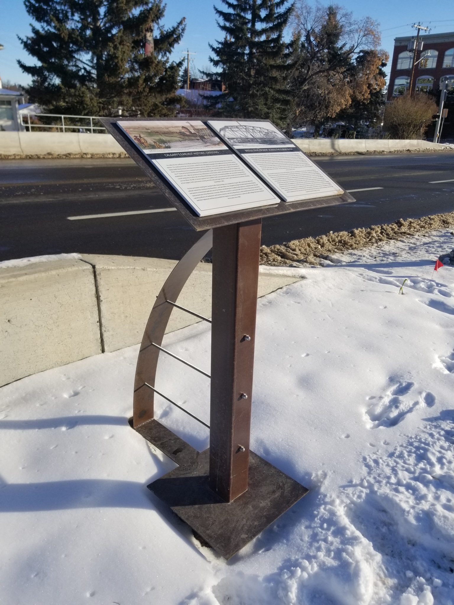 Freestanding Interpretive Display Structure @ Inglewood Bridge ...