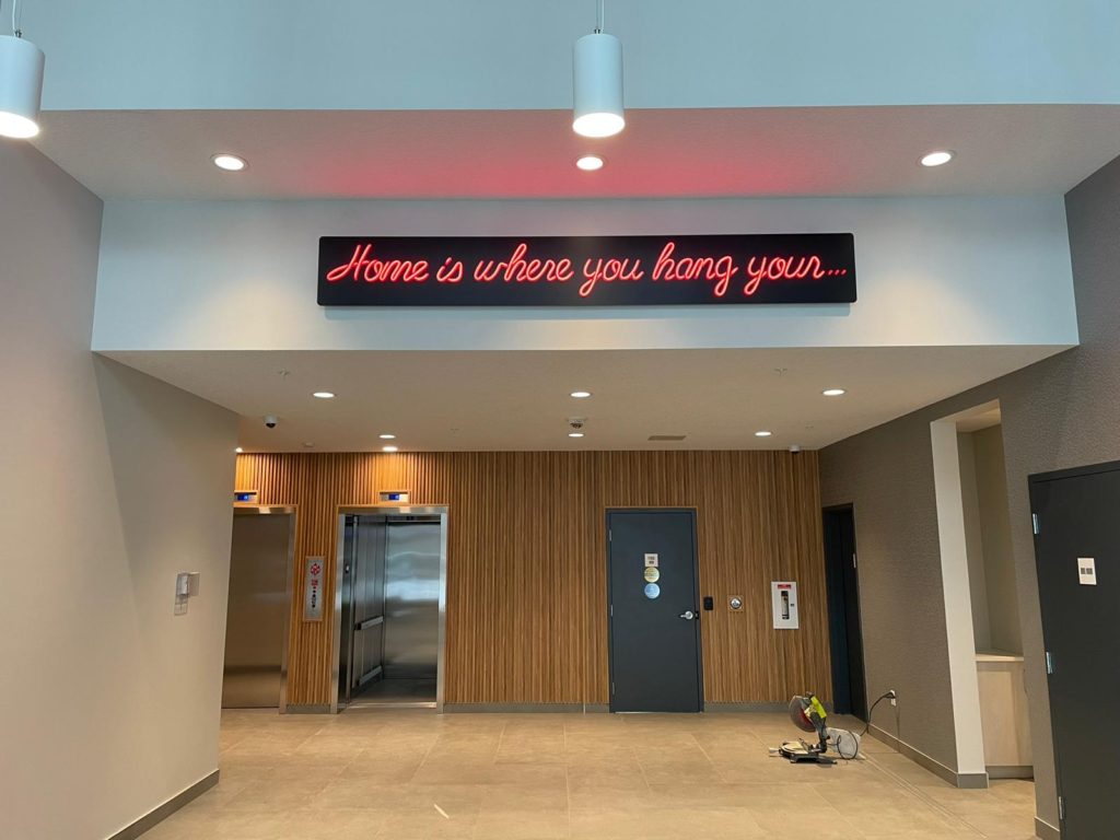 Interior Custom LED (Neon Look) Sign | Topmade Calgary & Edmonton